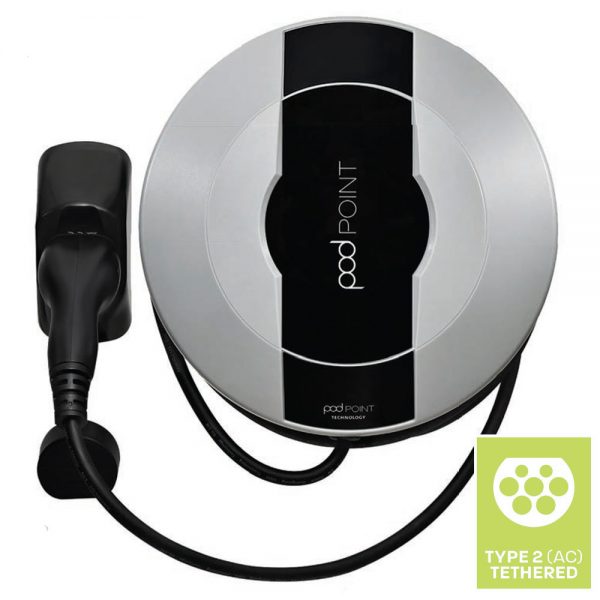 Pod Point Solo Smart Charger S22-2C-6MA-2 11-22Kw Type 2 Tethered ...